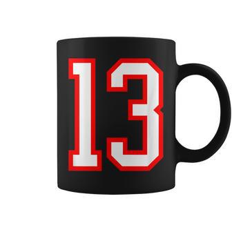 13º Cumpleaños Niña De 13 Años Dibujado Número 13 Taza de café - Regaloses