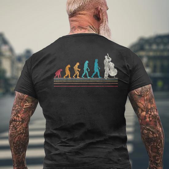 Bass Evolution T Shirt Double Bass Evolution I Double Bass I Retro