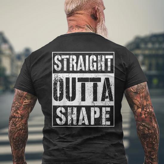 Straight Outta Shape Memes Shape Tank Top For Men "Straight Outta