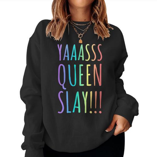 Yassss Memes Yas Queen Slay Rainbow Gay Pride Lgbtq Meme Coffee Mug