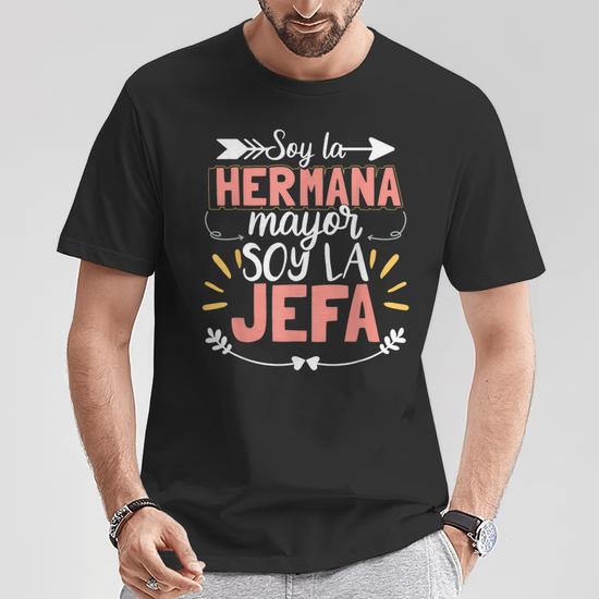 Soy La Camiseta De La Hermana Mayor Polera Niños Calambur Modelo Soy
