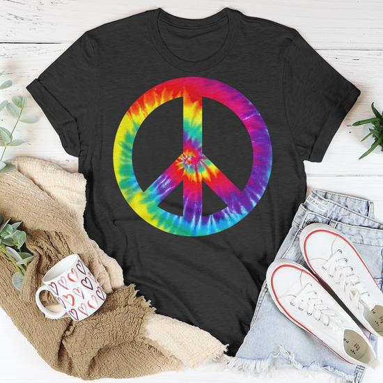 Tie Dye Peace Sign Shirt