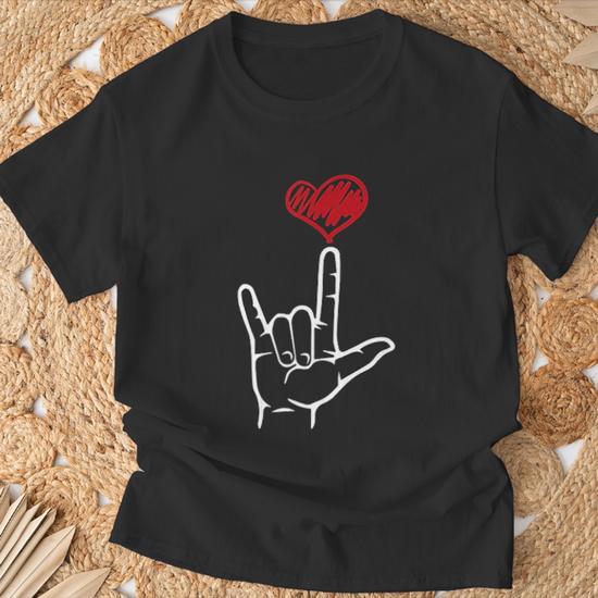 ILY I Love You ASL American Sign Language Design - Sign Language - T-Shirt