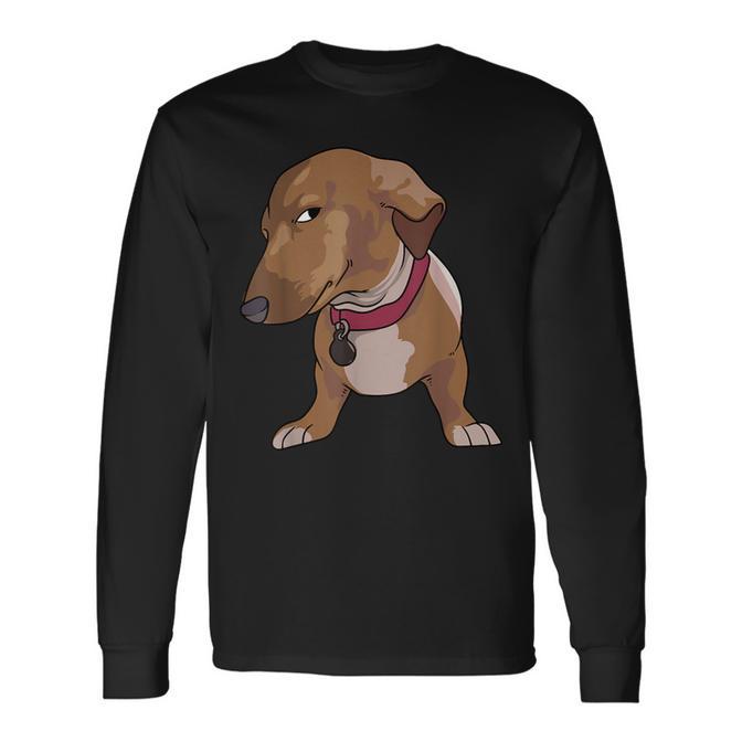 Side Eye Dog Meme Dog Giving Side Eye Men's T-shirt Back Print | Mazezy