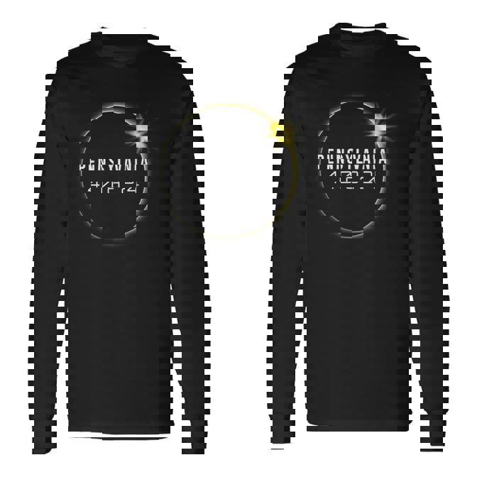 Solar Eclipse Viewing Party Pennsylvania 2024 Eclipse Long Sleeve T ...