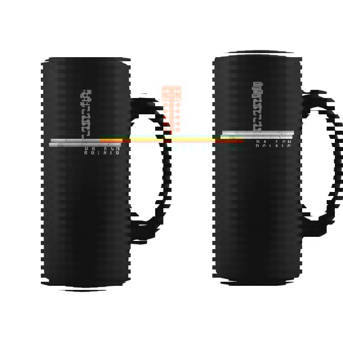 Drag Car Racing Patriotic American Flag Coffee Mug - Monsterry