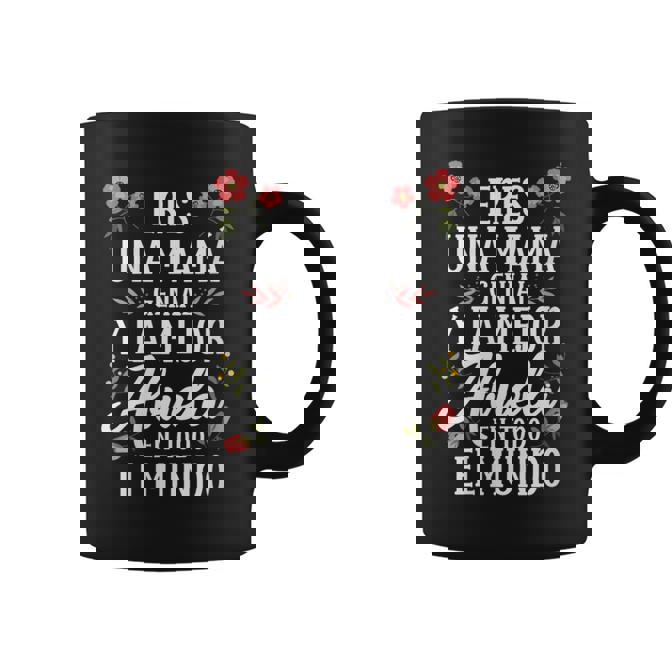 Eres La Mejor Mamá Y Una Super Abuela Mejor Mamá Super Abuela Cuello Taza de café - Regaloses