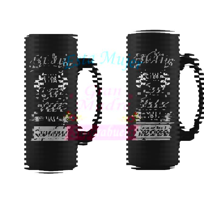 Eres La Mejor Mamá Y Una Super Abuela Mejor Mamá Super Abuela Cuello Taza de café - Regaloses