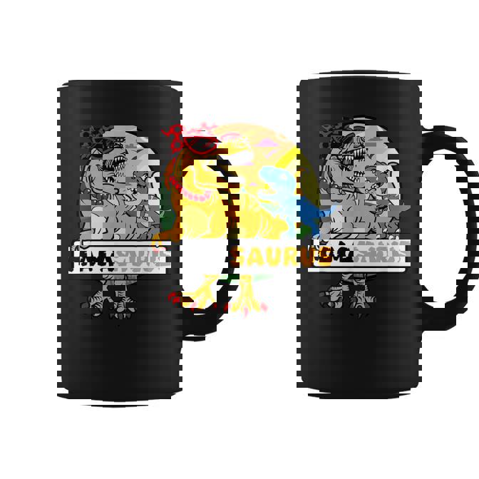 Mamasaurus Juego Familiar Para El Día De La Madre Taza de café - Regaloses