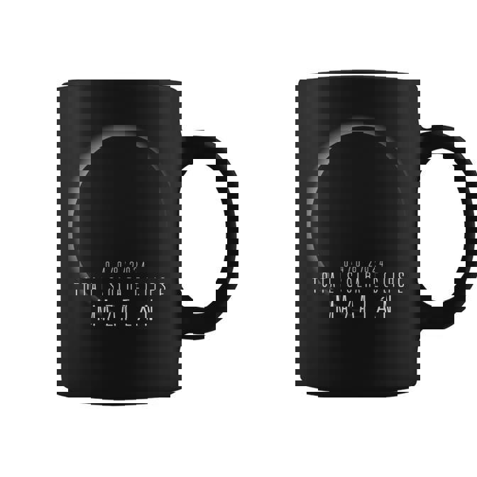 Solar Eclipse 2024 Total Solar Eclipse Phases April 8 2024 Coffee Mug ...
