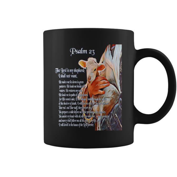 Christian Bible Verse The Lord Is My Shepherd Psalm 23 Coffee Mug ...