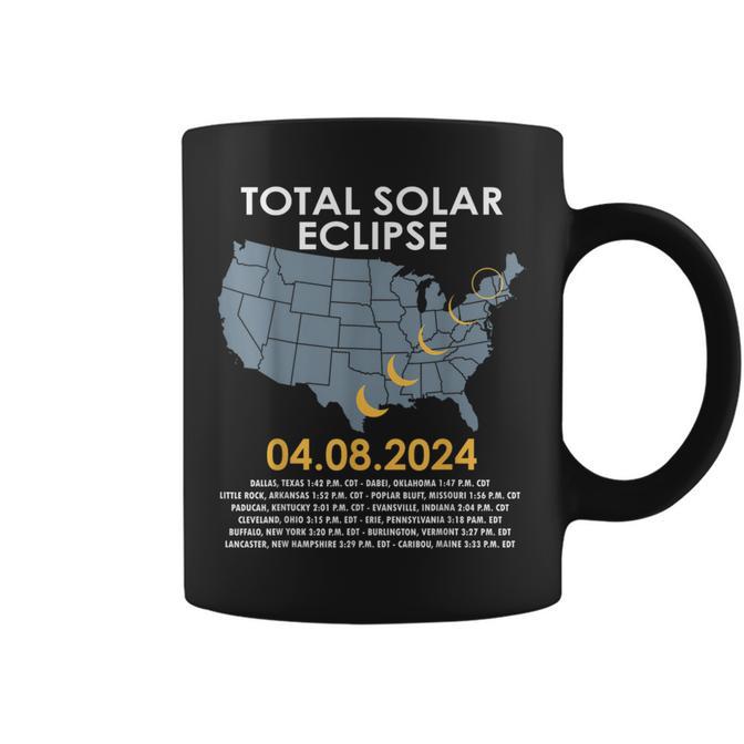 Total Solar Eclipse Apirl 08 2024 With Big Foot Graphic Coffee Mug | Mazezy