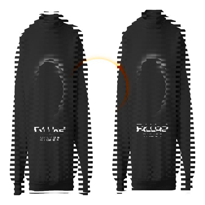 4824 Total Solar Eclipse In Texas April 8 2024 Sweatshirt - Seseable