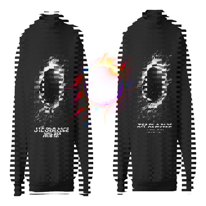 2024 Total Solar Eclipse April 8 Path Of Totality Hoodie | Mazezy