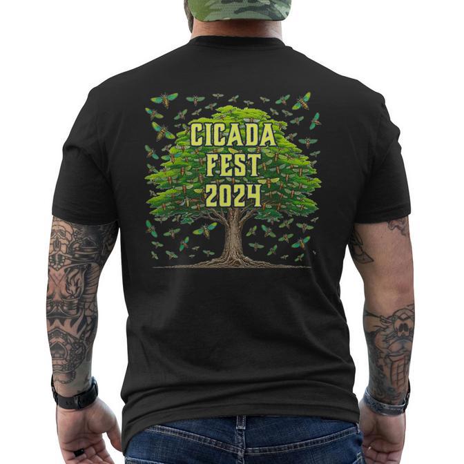 Cicada Comeback Tour 2024 Bigfoot Catching Cicada Men's T-shirt Back ...