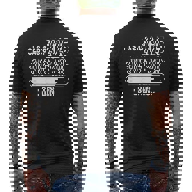 Dad Est 2025 Logo Father 2025 Loading New Dad 2025 Men's T-shirt Back ...