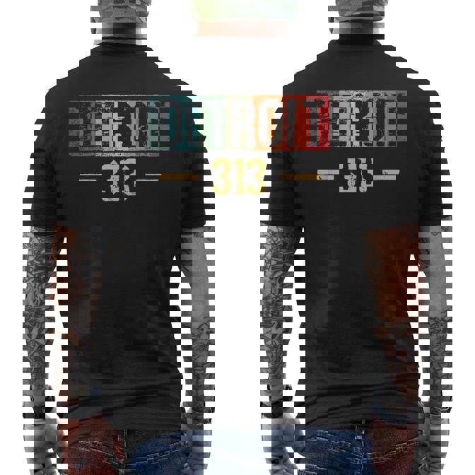 What Up Doe Detroit 313 Definition Detroiter Men's T-shirt Back Print ...