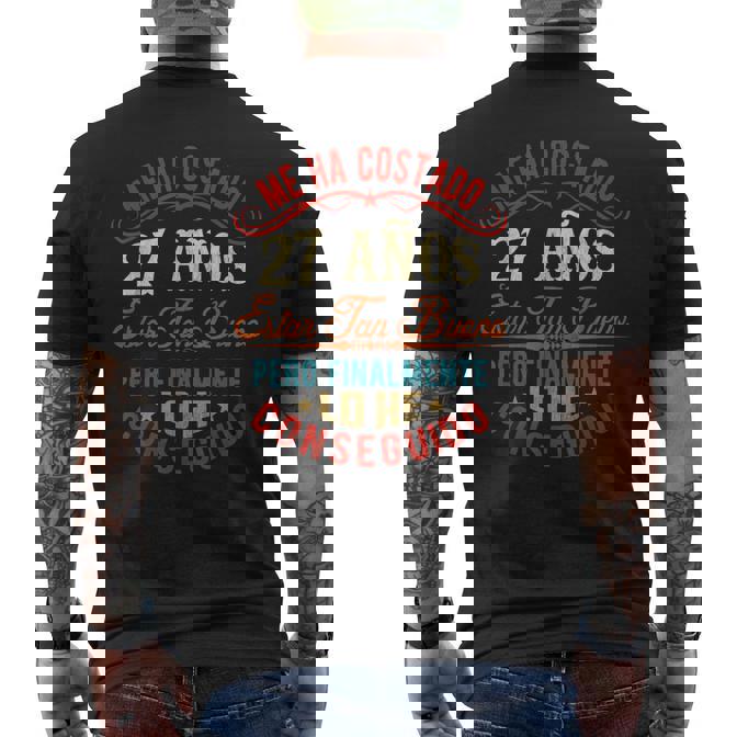 Me Ha Costado 50 Años Estar Tan Bueno Cumpleaños Camiseta Hombre Estampado Espalda - Regaloses