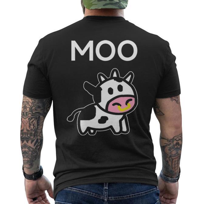 Moo Moo Im Two Cow Birthday Girl Birthday Party Men's Back Print T ...