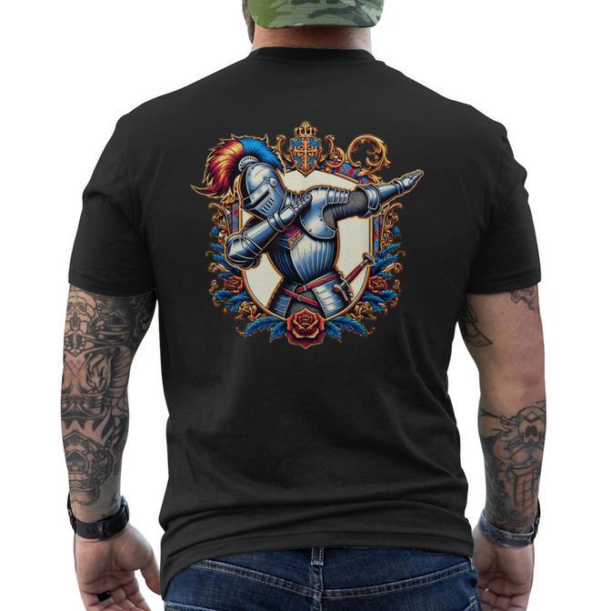 Jousting Knight Renaissance Festival Joust Medieval Men's T-shirt Back ...