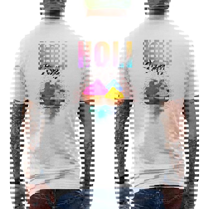 Happy Holi Festival Outfit For India Hindu Women Kids Men Men's Back ...