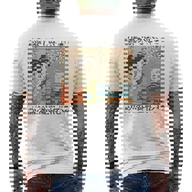 Angry Japanese Lady Yelling At Cat Meme Traditional Japan Men's T-shirt ...