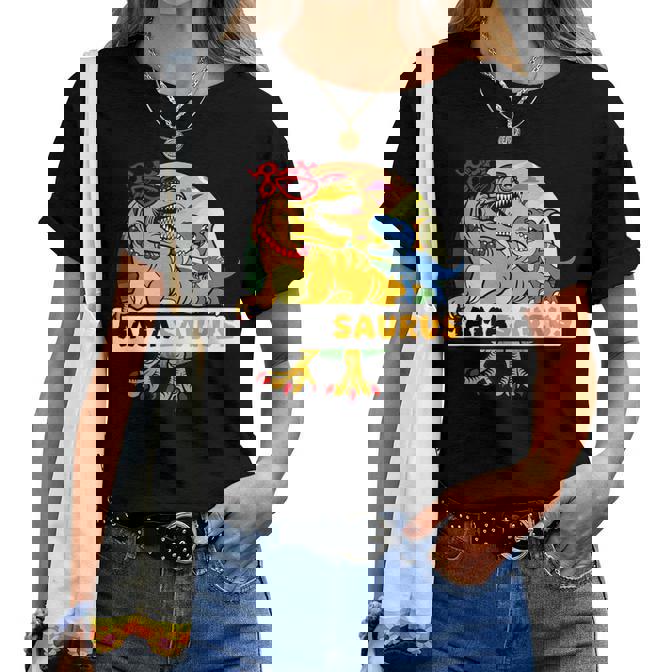 Mamasaurus Rex Dinosaur Día De La Madre Dinosaurio Camiseta de mujer ...