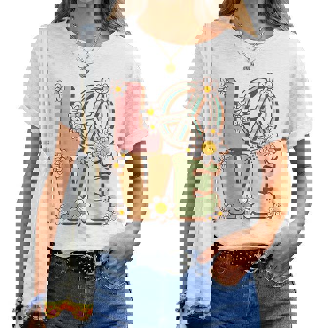 Groovy 70'S Tie Dye Vintage 70S Retro 70'S Hippie Costume Women T-shirt ...