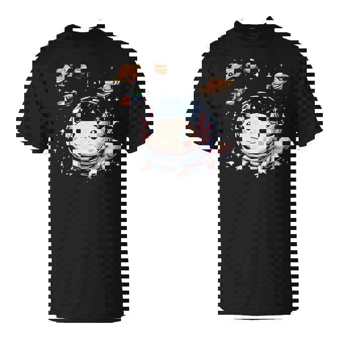 Axolotls Of The World Cute Kawaii Axolotl T-Shirt - Monsterry