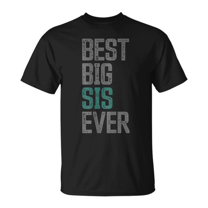 Big Sis Older Sister Girls Matching Siblings Family Sisters T-Shirt ...