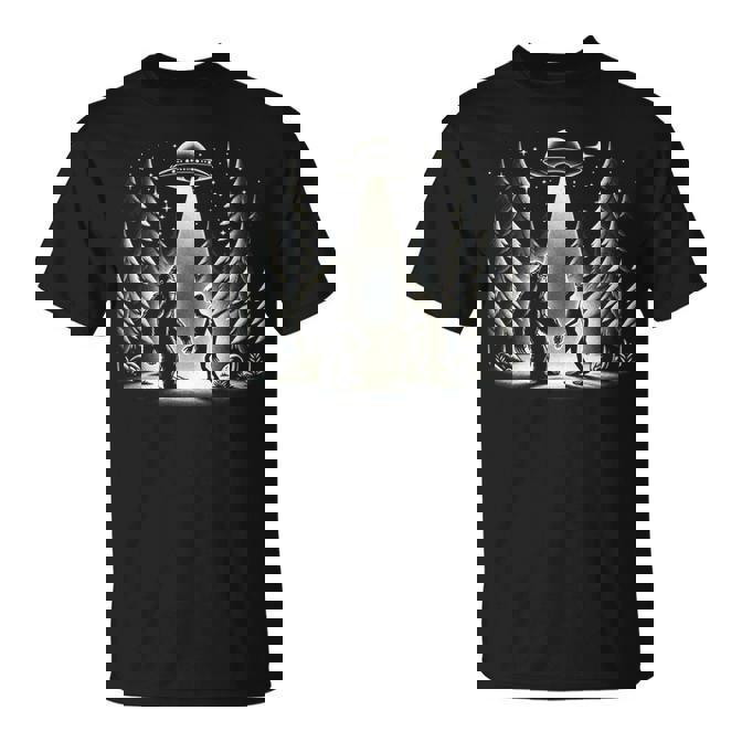 Down Ufo Bad Alien T-Shirt | Mazezy