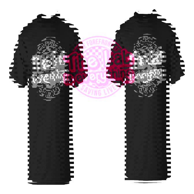 Pink Microscope Lab Week 2024 Lab Manager Lab Tech T-Shirt | Mazezy