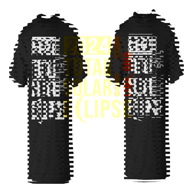 Solar Eclipse 2024 Ohio Total Eclipse America Graphic T-Shirt | Mazezy