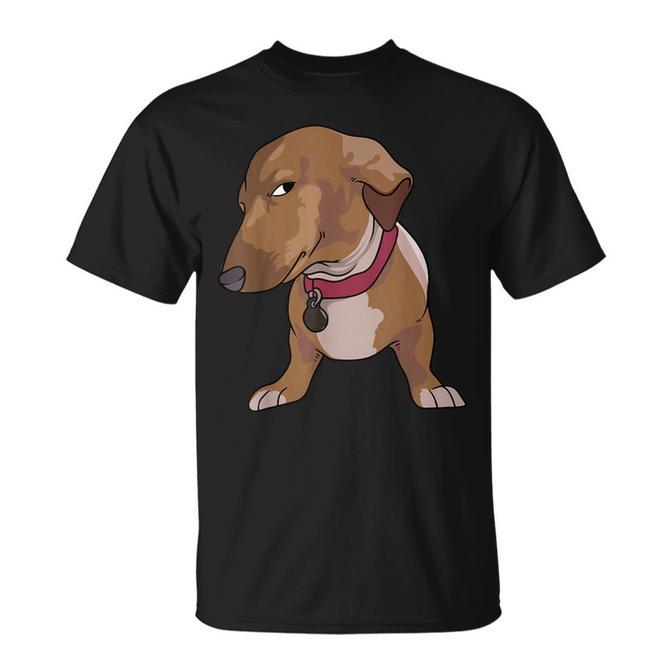 Side Eye Dog Meme Dog Giving Side Eye Men's T-shirt Back Print | Mazezy