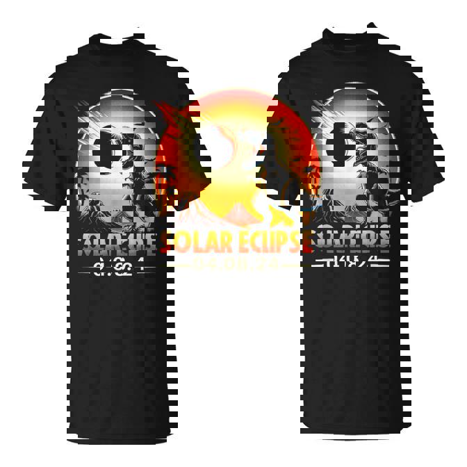 Eclipse Solar 2024 Eclipse Wearing Glasses T-Shirt | Mazezy