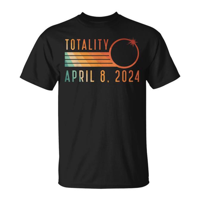 Wolf Howling At Total Solar Eclipse 2024 April 8Th 2024 T-Shirt | Mazezy