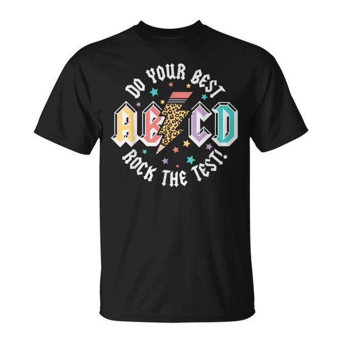 Groovy Testing Day Motivational Quotes Students Teachers T-Shirt - Seseable