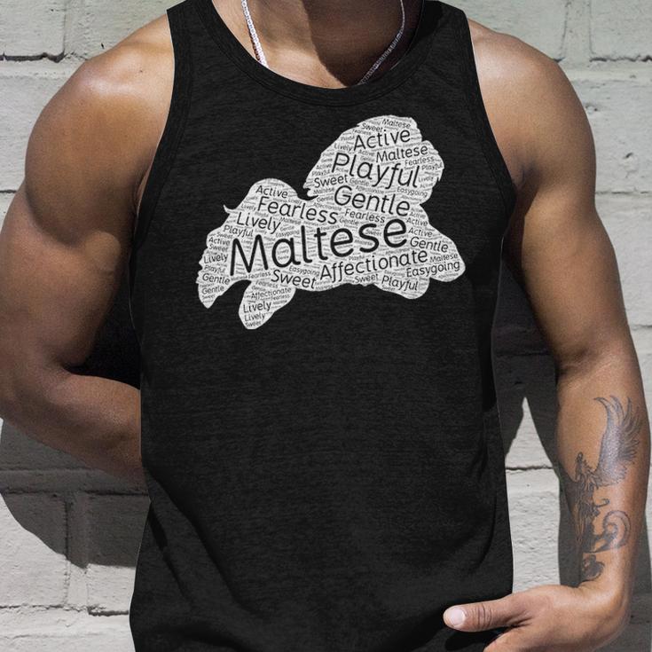 Jumping Maltese With Character Traits Of The Dog Breed Tank Top | Mazezy