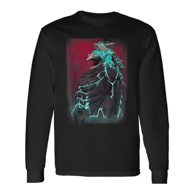 Kaiju Vintage Japanese Monster No 8 Long Sleeve T-Shirt | Mazezy