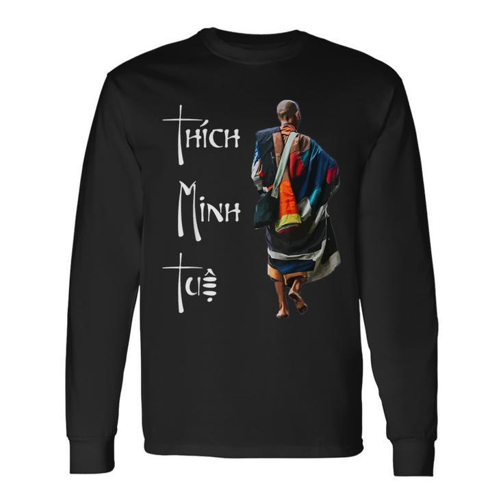 Thich Minh Tue Buddhist Monk Spiritual Journey Vietnam Long Sleeve T ...