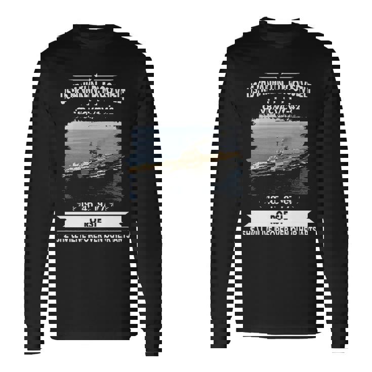 Uss Franklin D Roosevelt Cv 42 Cva Long Sleeve T-Shirt | Mazezy