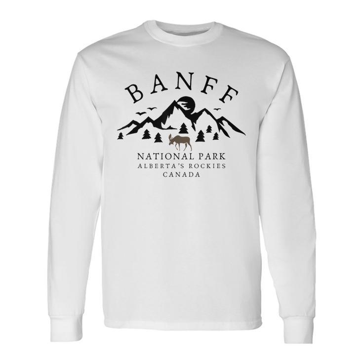 Banff National Park Canada Long Sleeve T-Shirt | Mazezy