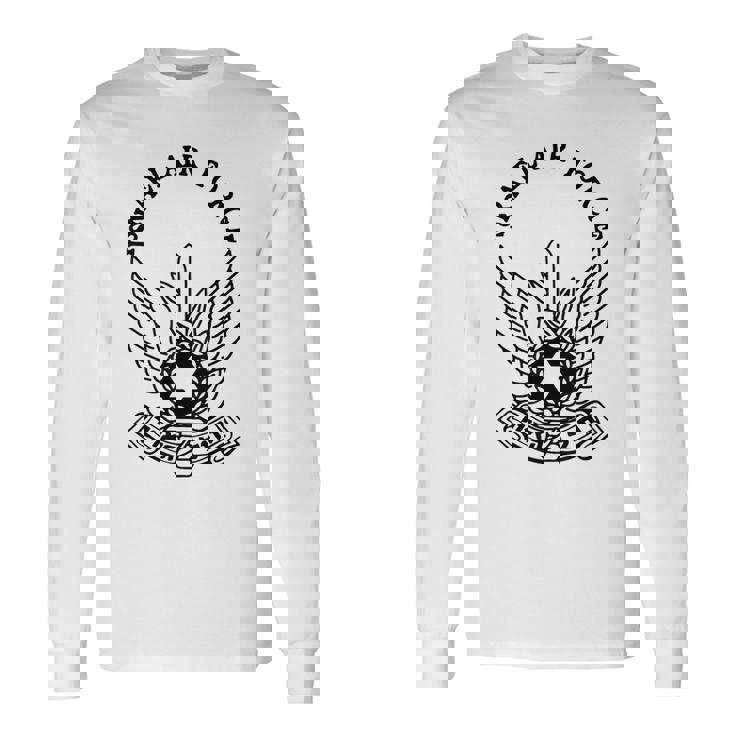 Israel Air Force Israeli Defense Jewish Pride Long Sleeve T-Shirt ...