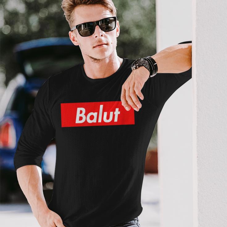 Balut Philippines Wear Pinoy Food Wear Red Box Long Sleeve T-Shirt ...