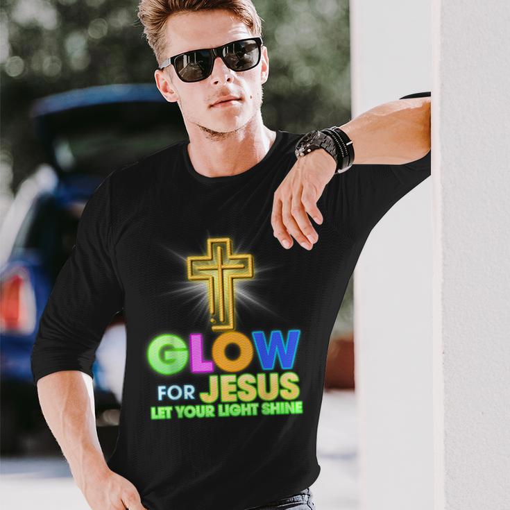 Glow For Jesus Let Your Light Faith Cros Christian Religious Long ...