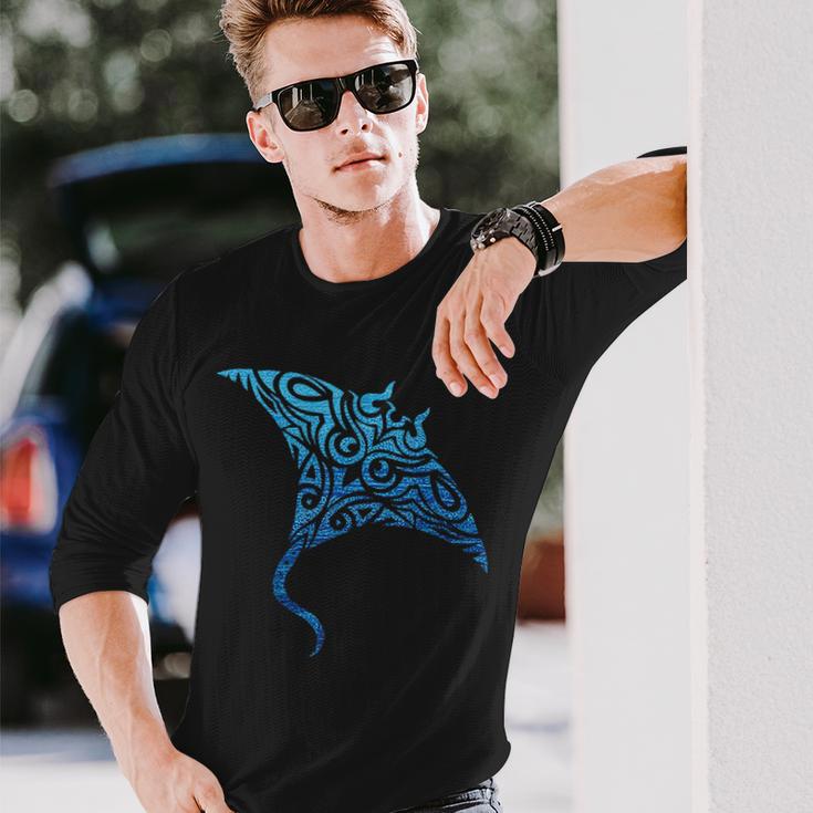 Hawaiian Manta Ray Tribal Polynesian Tattoo Pacific Stingray Long ...
