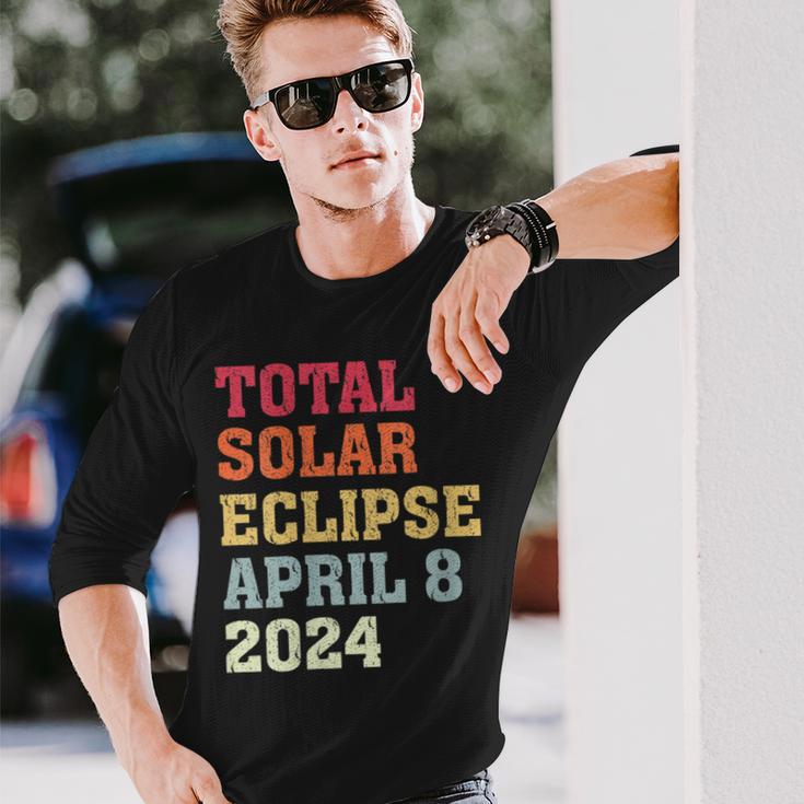 Total Solar Eclipse Phases April 8Th 2024 Solar Eclipse Long Sleeve T ...