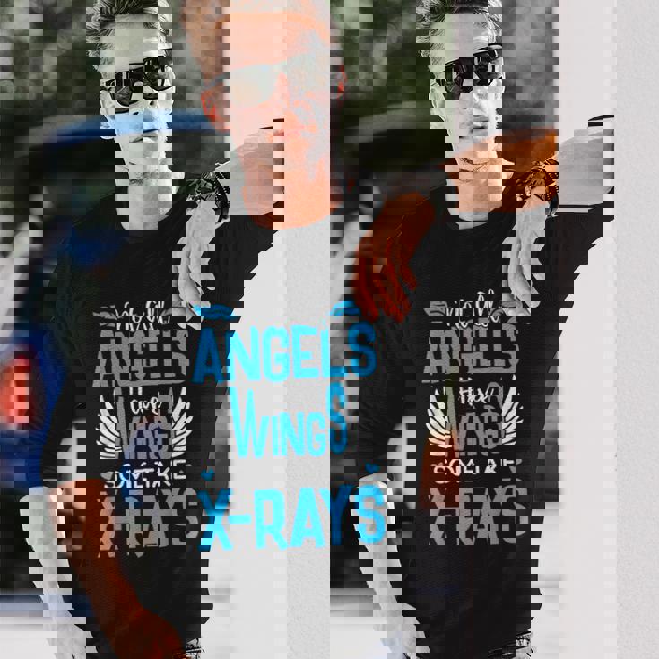 X-Ray Tech Angel Wings Radiology Tech Graduation Long Sleeve T-Shirt ...