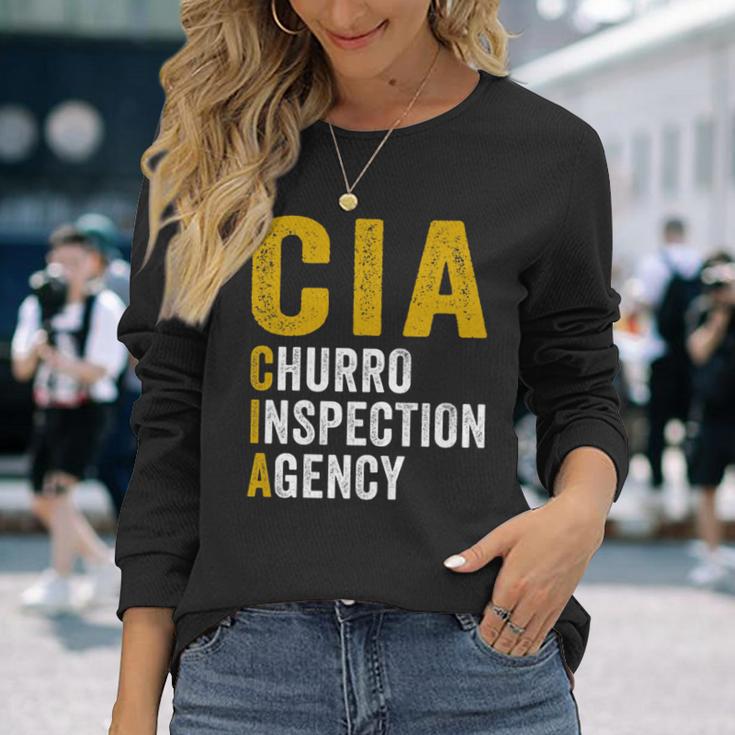 Churro Inspection Agency Mexican Dessert Saying Meme Long Sleeve T ...