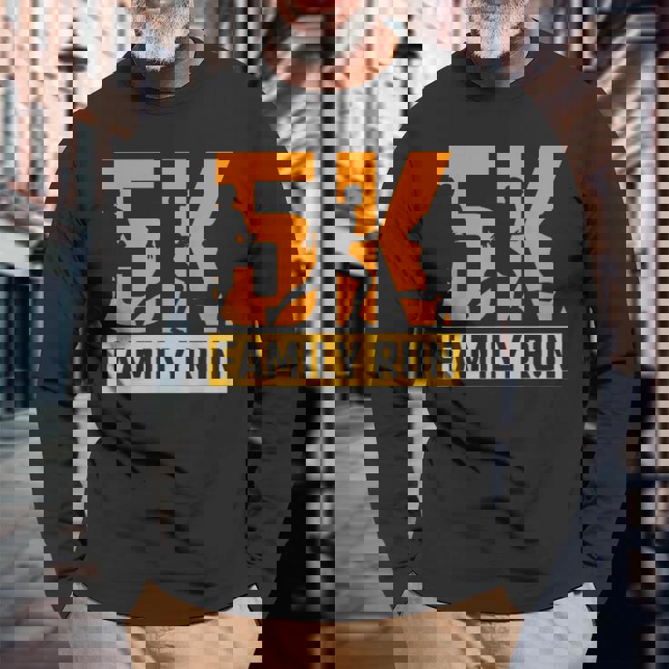 5K Family Run Race Runner Running 5K Long Sleeve T-Shirt - Monsterry